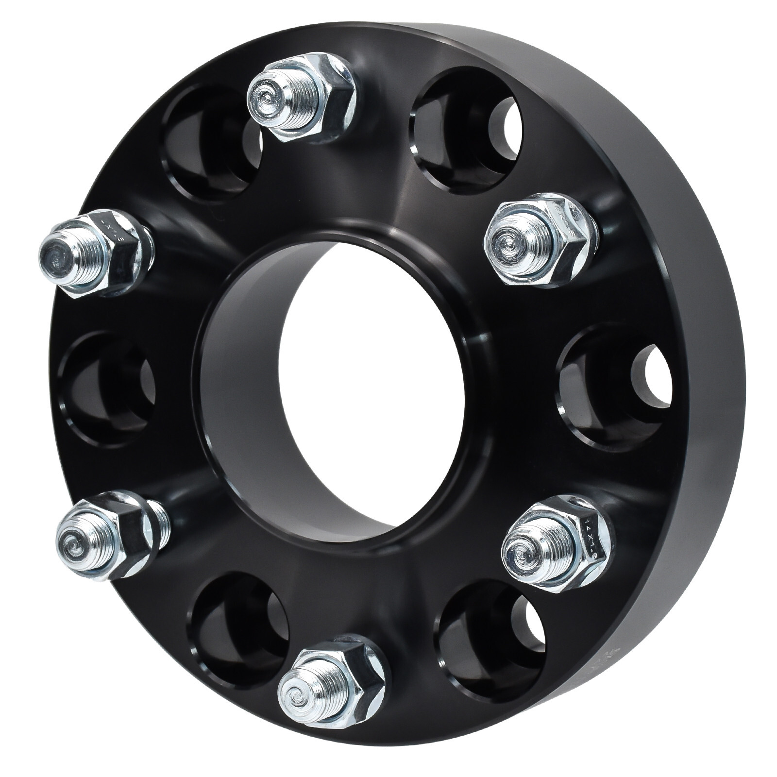 4PC 1.5" 6x5.5 Black Wheel Spacers Adapter 14x1.5 Studs for Chevy ...