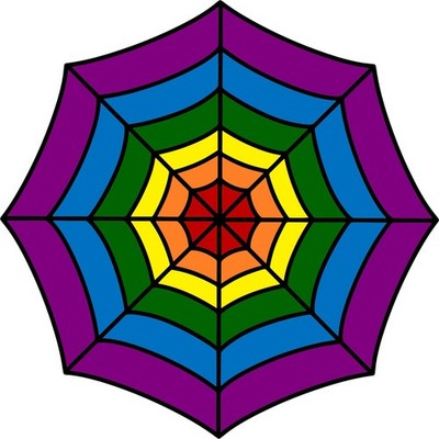 30 Custom Rainbow Spider Web Personalized Address Labels | eBay
