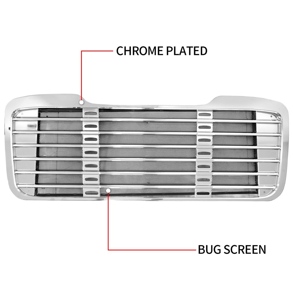 For 2002-2022 Freightliner M2 Chrome 100 106 112 Semi Truck Grille w ...
