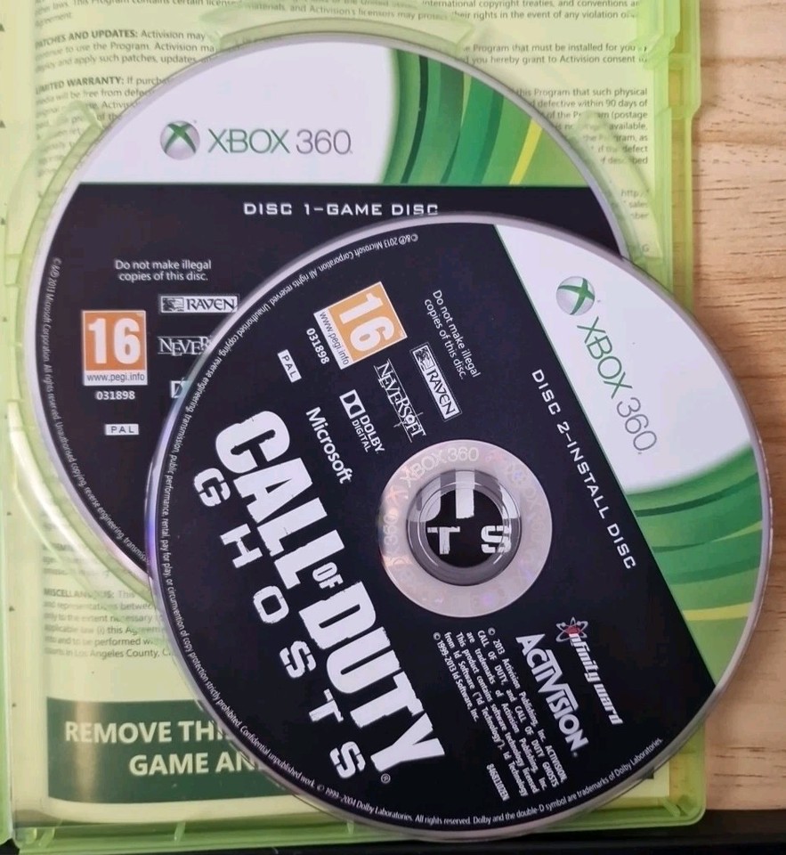 Call of Duty: Ghosts Xbox 360 Shooter Action Game Activision Free UK ...