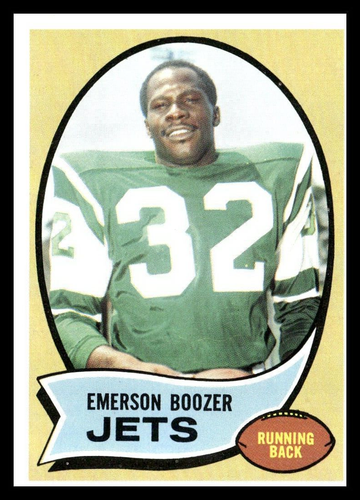 1970 Emerson Boozer Topps Football Rookie Rc #128 EX-MT *NICE* SET ...
