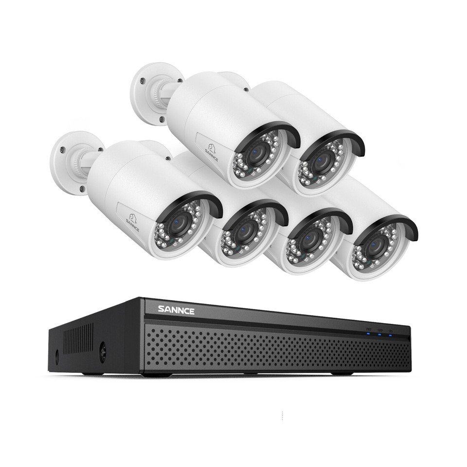 SANNCE 8MP 8CH NVR 4K POE Security IP Camera System Two Way Audio ...