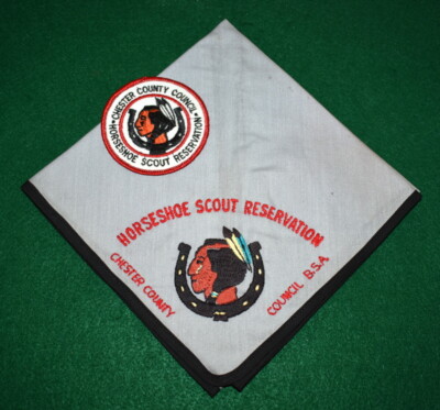BOY SCOUT CAMP NECKERCHIEF AND PATCH - HORSESHOE SCOUT RESERVATION | eBay