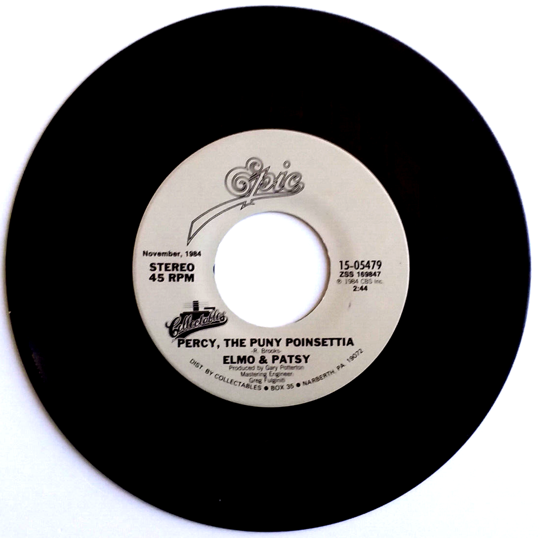 Elmo And Patsy Grandma Got Run Over By A Reindeer Vinyl 45rpm Epic 15