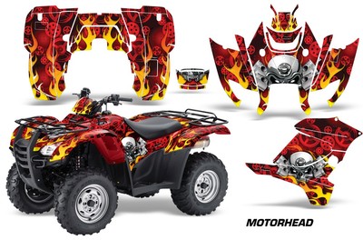 ATV Graphics Kit Decal Sticker For Honda Rancher AT 420 2007-2013 ...