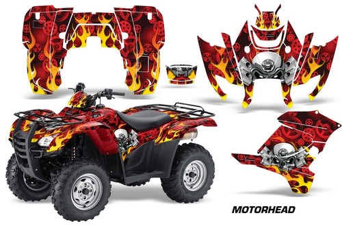 ATV Graphics Kit Decal Sticker For Honda Rancher AT 420 2007-2013 ...