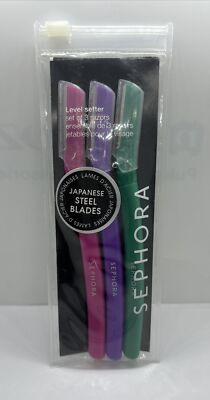 NEW SEPHORA COLLECTION Level Setter 3 Piece Set Facial Razors Japanese ...