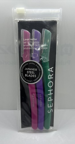 NEW SEPHORA COLLECTION Level Setter 3 Piece Set Facial Razors Japanese ...