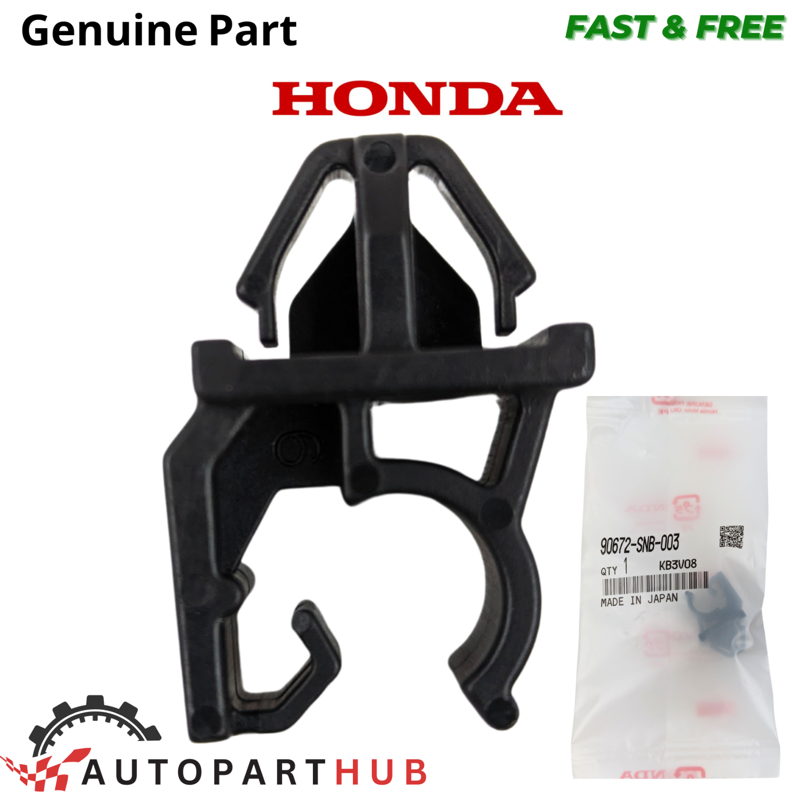 Honda 90672SNB003 Genuine OEM Factory Original Support Rod Holder for ...