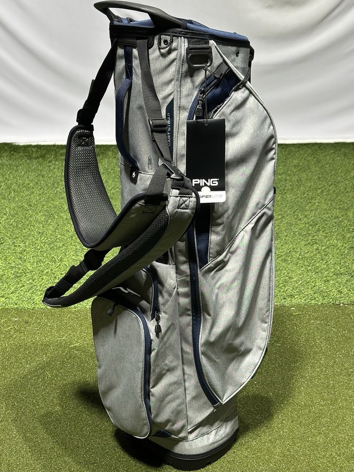 PING Hoofer Lite 4-Way Stand Carry Golf Bag Heather Gray/Navy - No Logo ...
