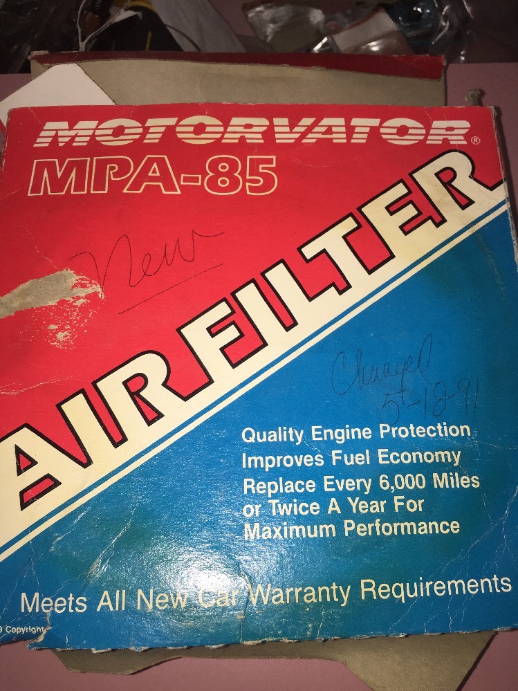 Motorvator Mpa-85 Air Filter | eBay