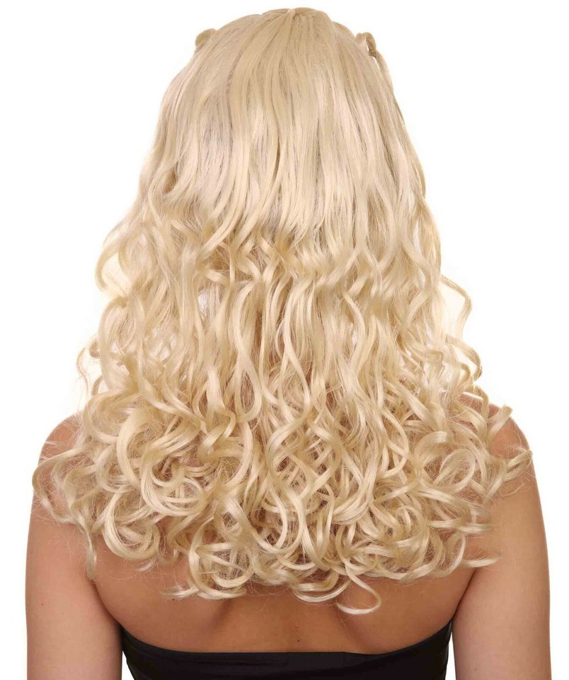Women's Long Curly Princess Wig | Glamorous Royal Cosplay & Halloween ...