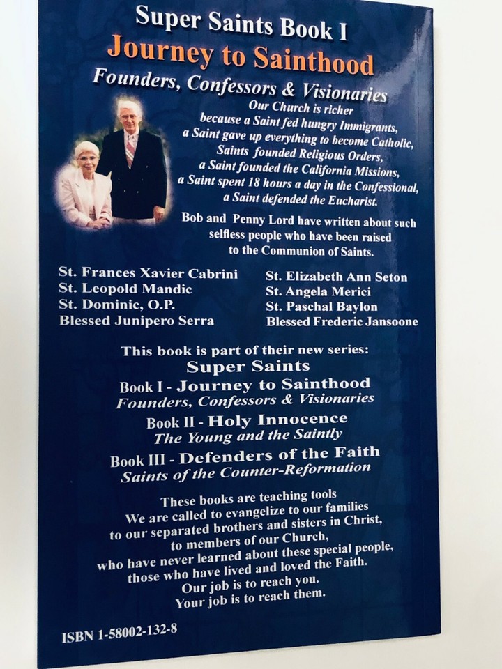 Journey to Sainthood Super Saints Trilogy Book 1, by Bob and Penny Lord ...