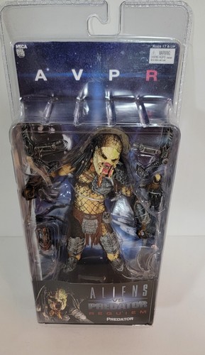 AVPR Alien vs Predator Requiem Predator Masked Figure PVC 7.5 In NECA ...