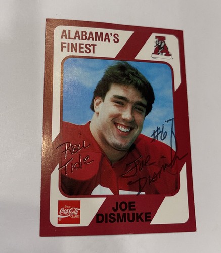 Joe Dismuke Signed Alabama's Finest Football Card - NICE | eBay