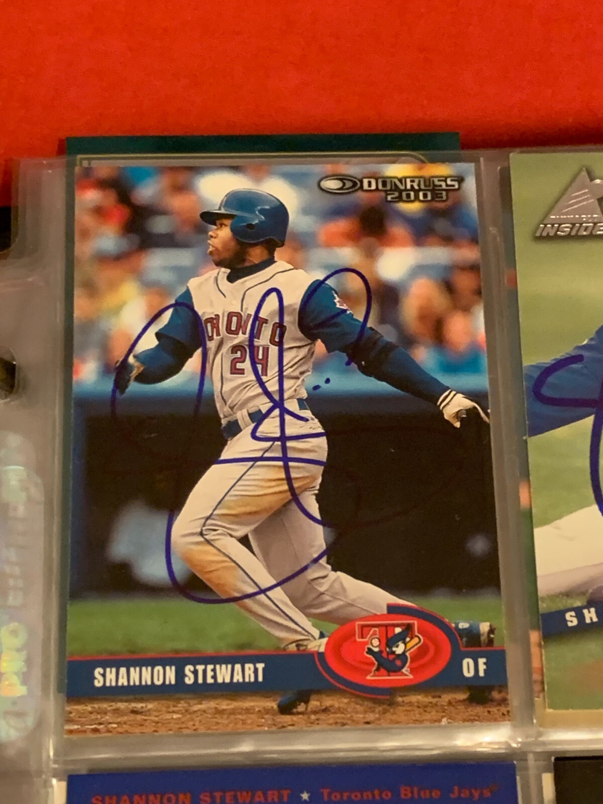 SHANNON STEWART AUTOGRAPHED SIGNED 2003 DONRUSS CARD BLUE JAYS COA | eBay