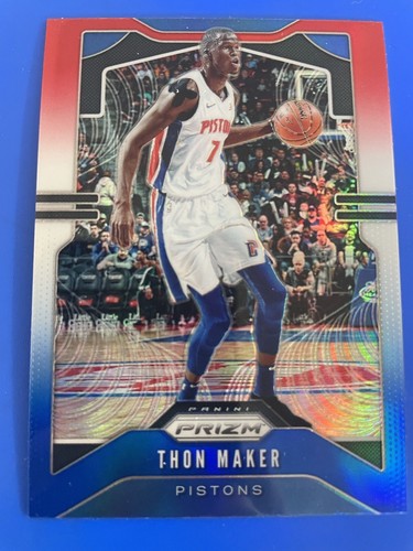 2019-20 PANINI PRIZM RED, WHITE & BLUE PRISM THON MAKER PISTONS #96 ...