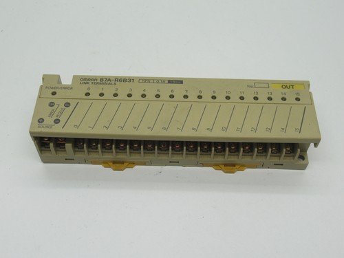 Omron B7A-R6B31 Link Terminal Module 16PT NPN 0.1A 19ms USED | eBay