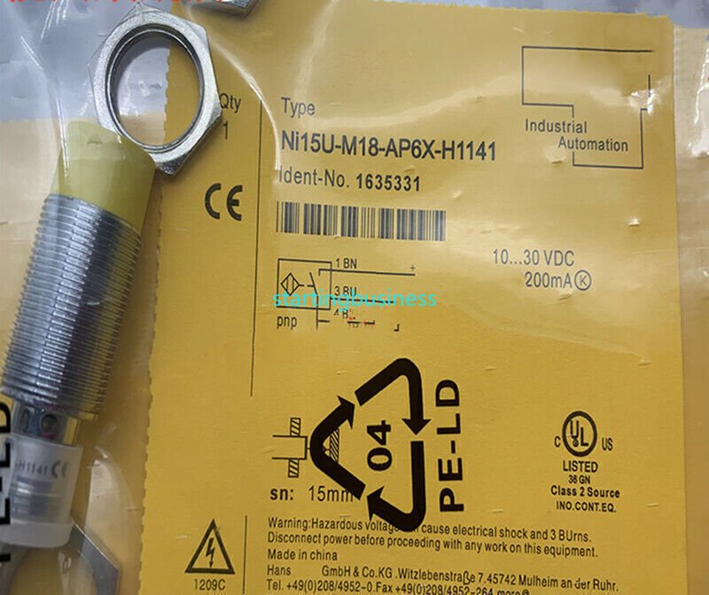 1pcs New FOR Turck Inductive Proximity switch sensor NI15U-M18-AP6X ...