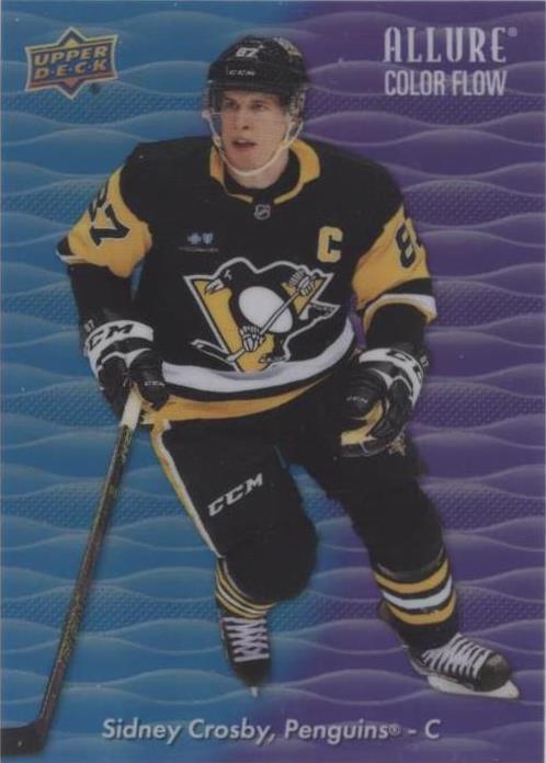 2023-24 Upper Deck Allure - Color Flow Sidney Crosby #CF-18 Blue Purple ...