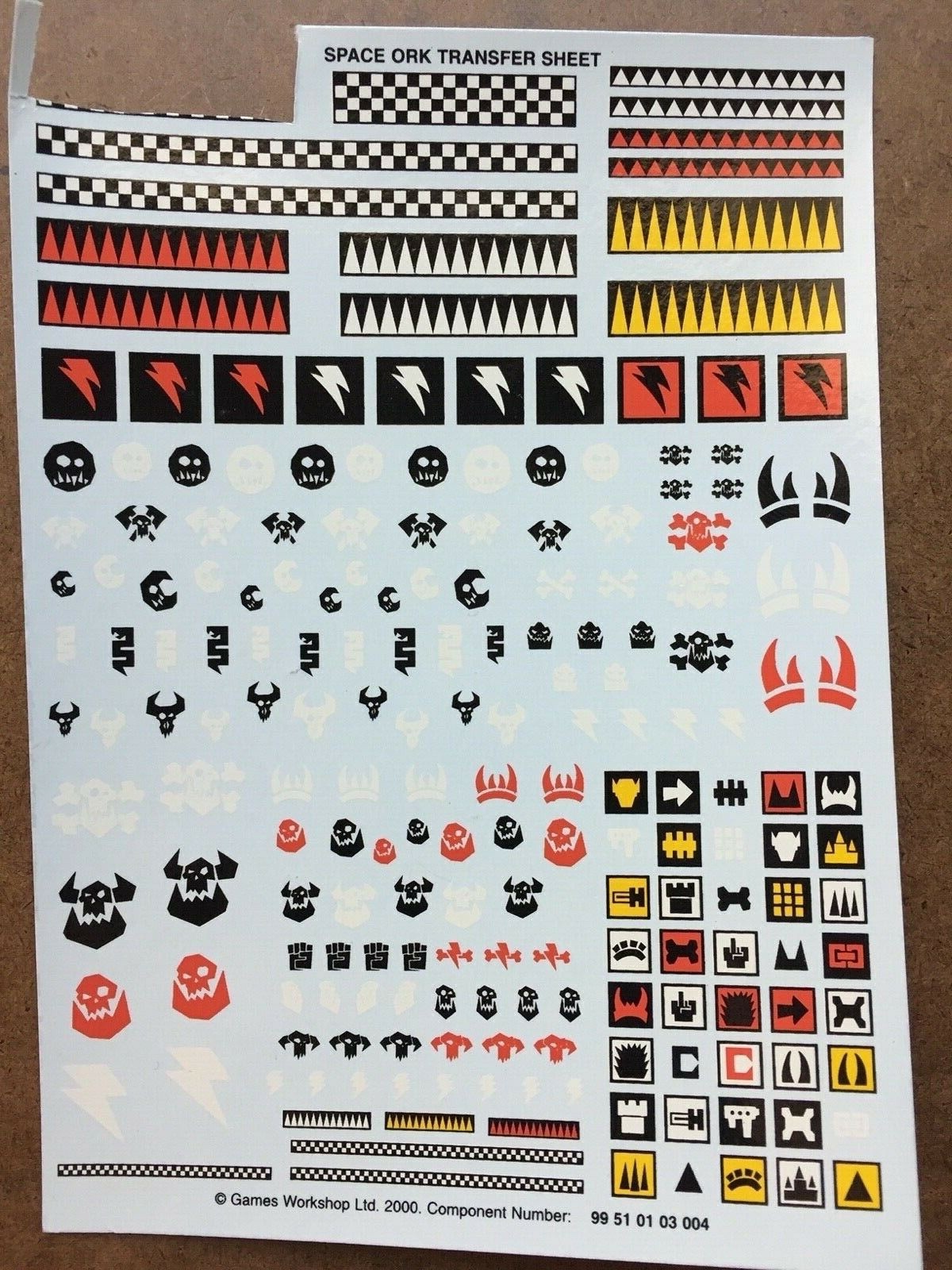 Warhammer 40K Astra Militarum, Ork, Space Marine, Dark Elves, Decal ...