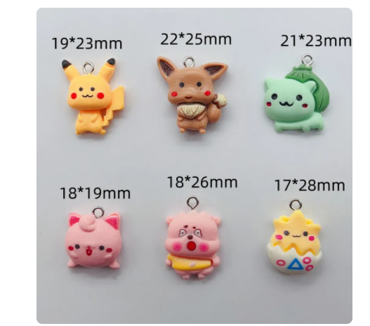 new lot 60Pcs cute resin mix cute Charm earring Pendant DIY Jewelry ...