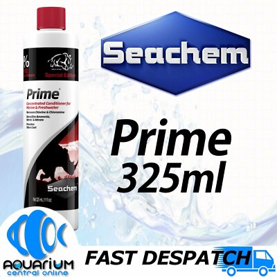 Seachem Prime 325ml ( 250ml + 30% Bonus ) Water Conditioner ...