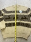 NWT Vintage Brown Bison Wool Knit Sweater Mens Size Large NOS Made In ...