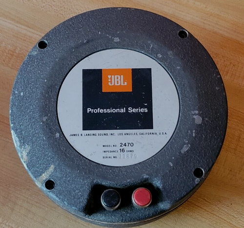 JBL 2470 PHENOLIC 1" HORN COMPRESSION DRIVER NICE VINTAGE TESTED! BUY ...