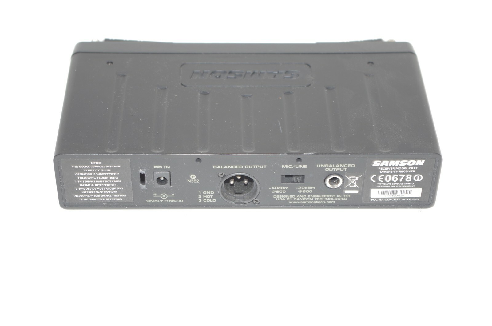 Samson Model CR77 Diversity Receiver Wireless System Untested | eBay