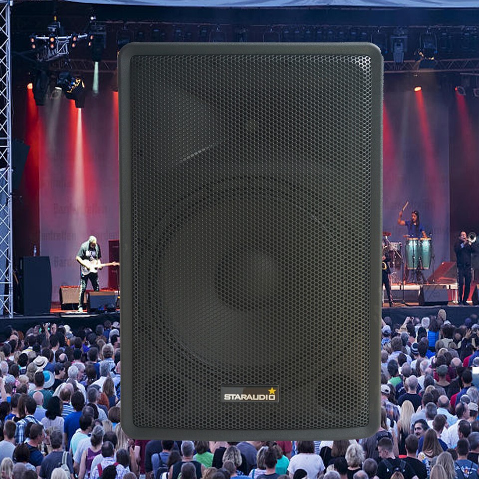 Pro 15 inch Active Loudspeaker DJ PA Powered Speaker for Stage Studio ...