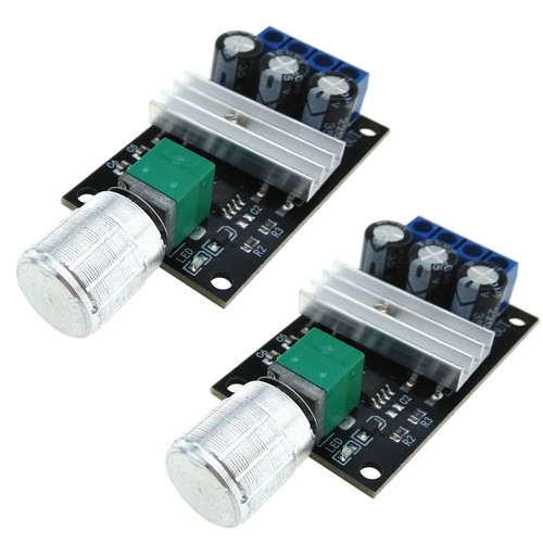2pcs PWM DC Motor Speed Controller 6V 12V 24V 28V 3A Potentiometer On ...