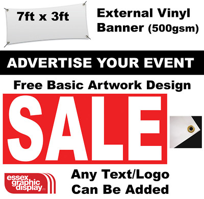 SALE OUTDOOR ADVERTISING EXTERNAL PVC VINYL BANNER BESPOKE PERSONALISED ...