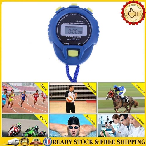 Electronic Stopwatch Handheld Chronometer LCD Display Pocket Stopwatch ...