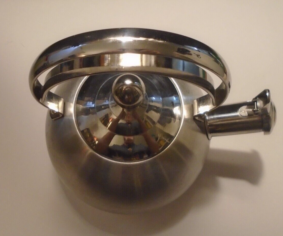 Meilleur Stainless Steel Tea Kettle 7 Cups Whistle Cap | eBay