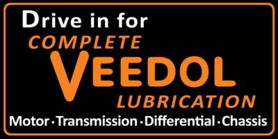 Complete Veedol Oil Lubrication Service NEW Sign: 12x24" USA STEEL XL ...