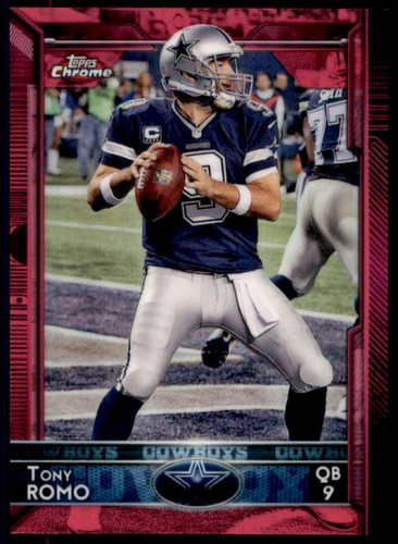 Tony Romo Card 2015 Topps Chrome Pink Refractors #44 | eBay