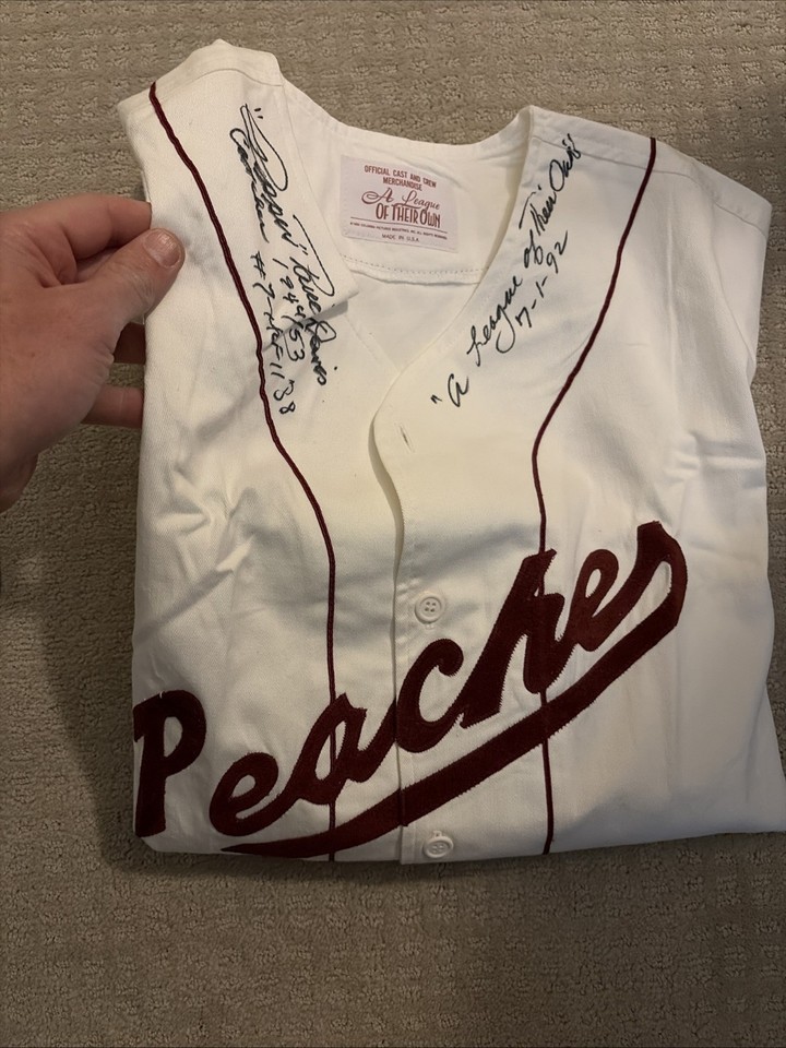 Official Cast Jersey Pepper Pair Davis Signed League Of Their Own Auto Peaches! | eBay