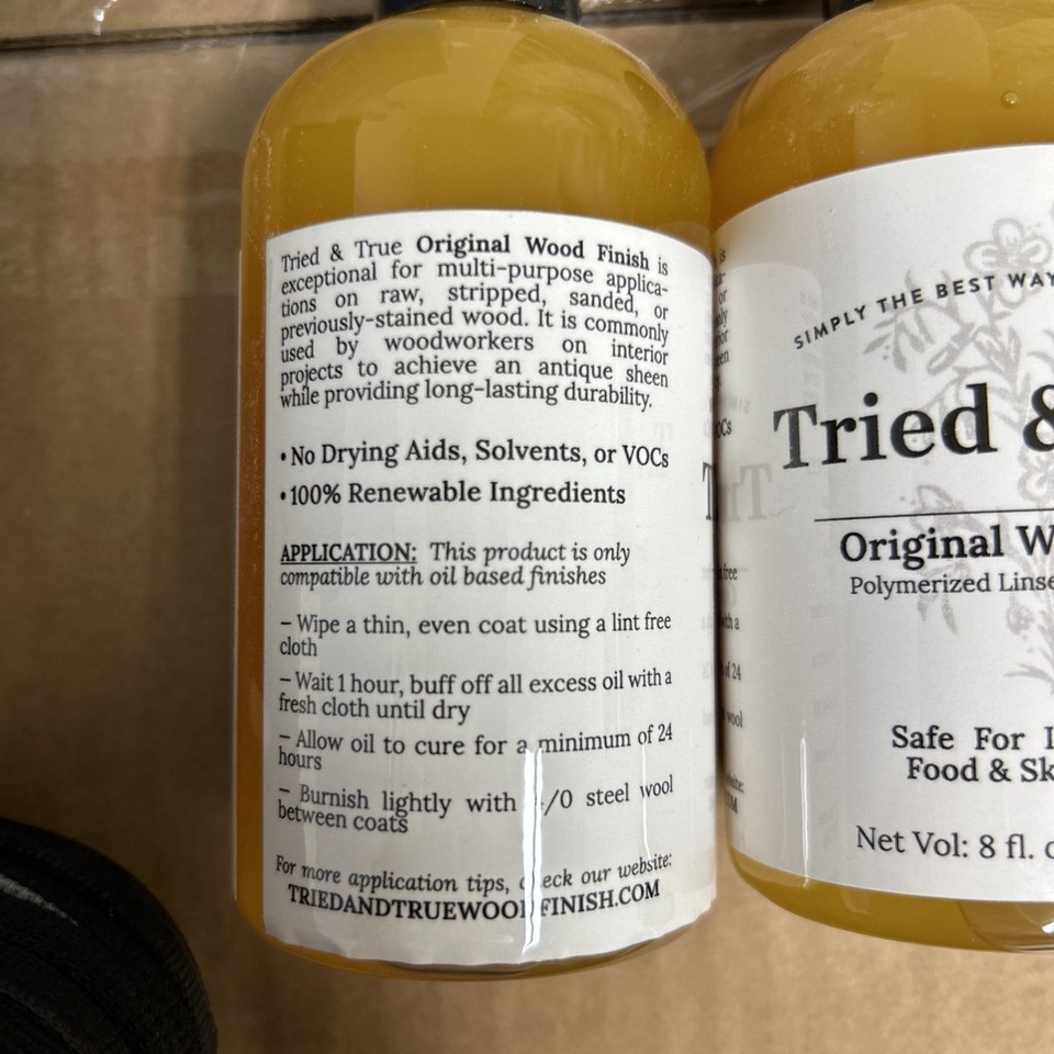 PRICE DROP! Tried & True Original Wood Finish, 8 oz. Linseed Oil ...