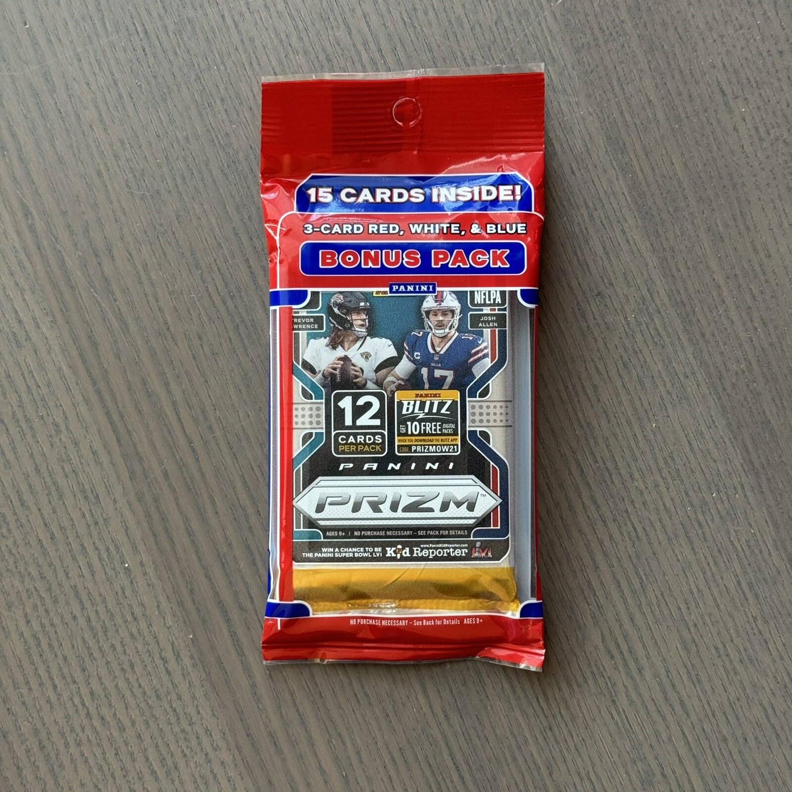 Panini 2021 Prizm Football Cello Bonus Pack - 15 Cards for sale online ...
