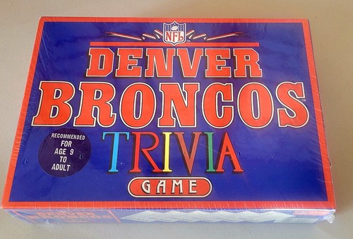 New Sealed Vintage NFL Denver Broncos Trivia Game 1985 | eBay