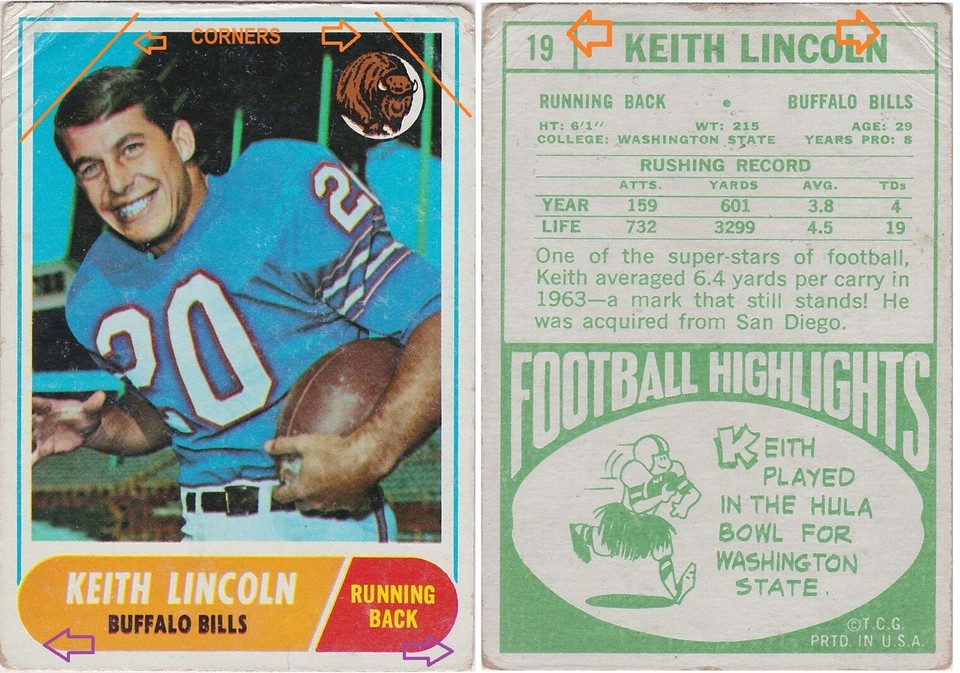NFL & AFL Topps 1968 & 1969 single cards | eBay