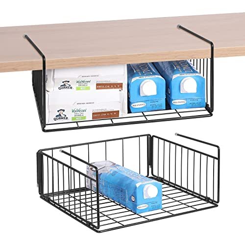 Steel 2pack Under Cabinet Shelf Basket Organizer Metal Wire Rack ...