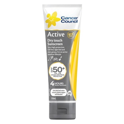 CAN/C CANCER COUNCIL ACTIVE SPF50+ TUBE 110ML SPF 50+ SUNSCREEN - CCA ...
