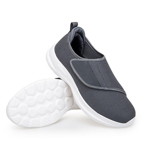 Mens Ortho Stretch Cushion Sneakers Orthopedic Diabetic Running Walking ...