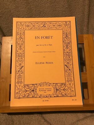 Bozza en Foret Partition pour cor et piano éditions Leduc | eBay