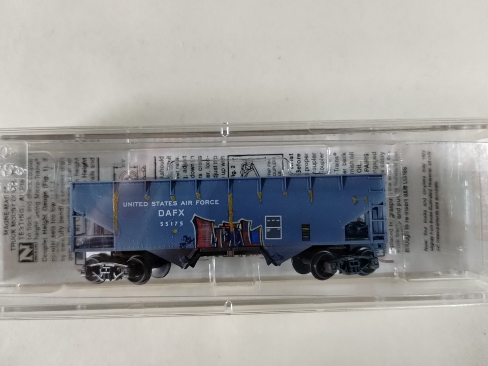 MTL Micro-Trains 05544500 Air Force DAFX 55175 2 Bay Hopper FW Factory ...