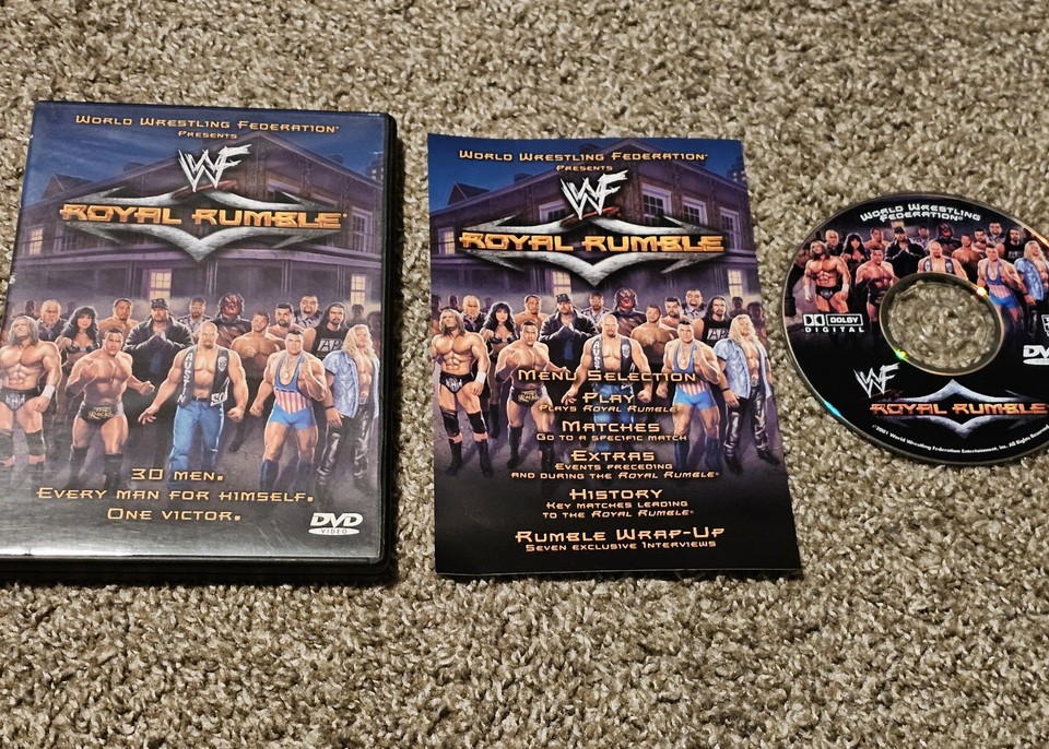 wwe ROYAL RUMBLE 2001 wrestling dvd wwf 651191101122| eBay