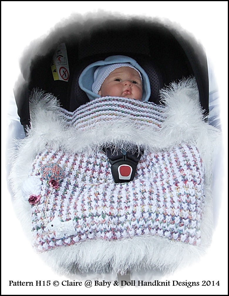 Free Knitting Pattern For Baby Car Seat Blanket PDF Download Knitting