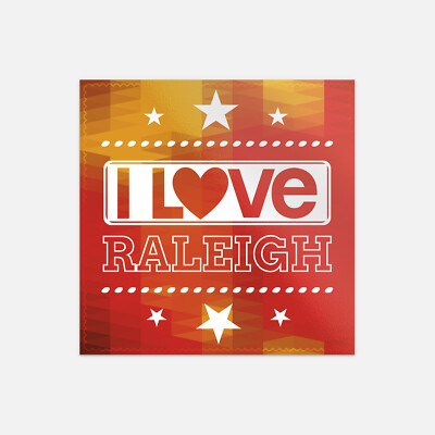 I Love Raleigh City United States Slogan Vinyl Sticker Decal | eBay